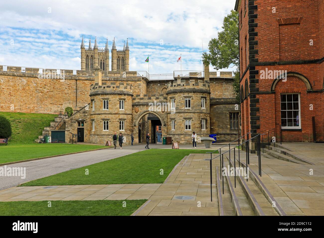 Eastgate, the main entrance to Lincoln Castle and the Castle Walls ...