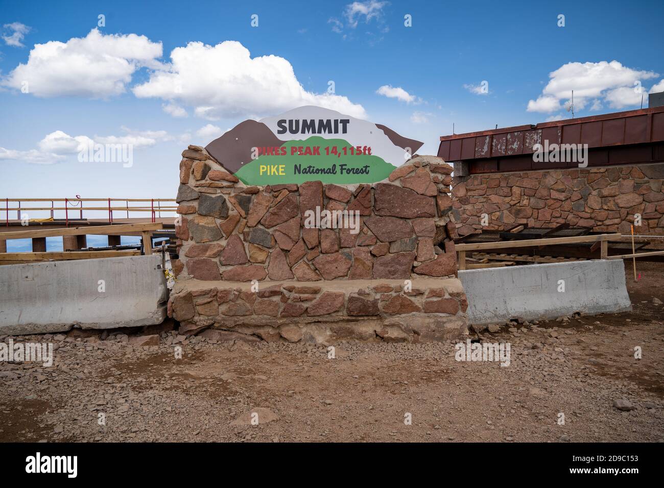 Colorado, USA - September 15, 2020: Sign for the Pikes Peak National ...