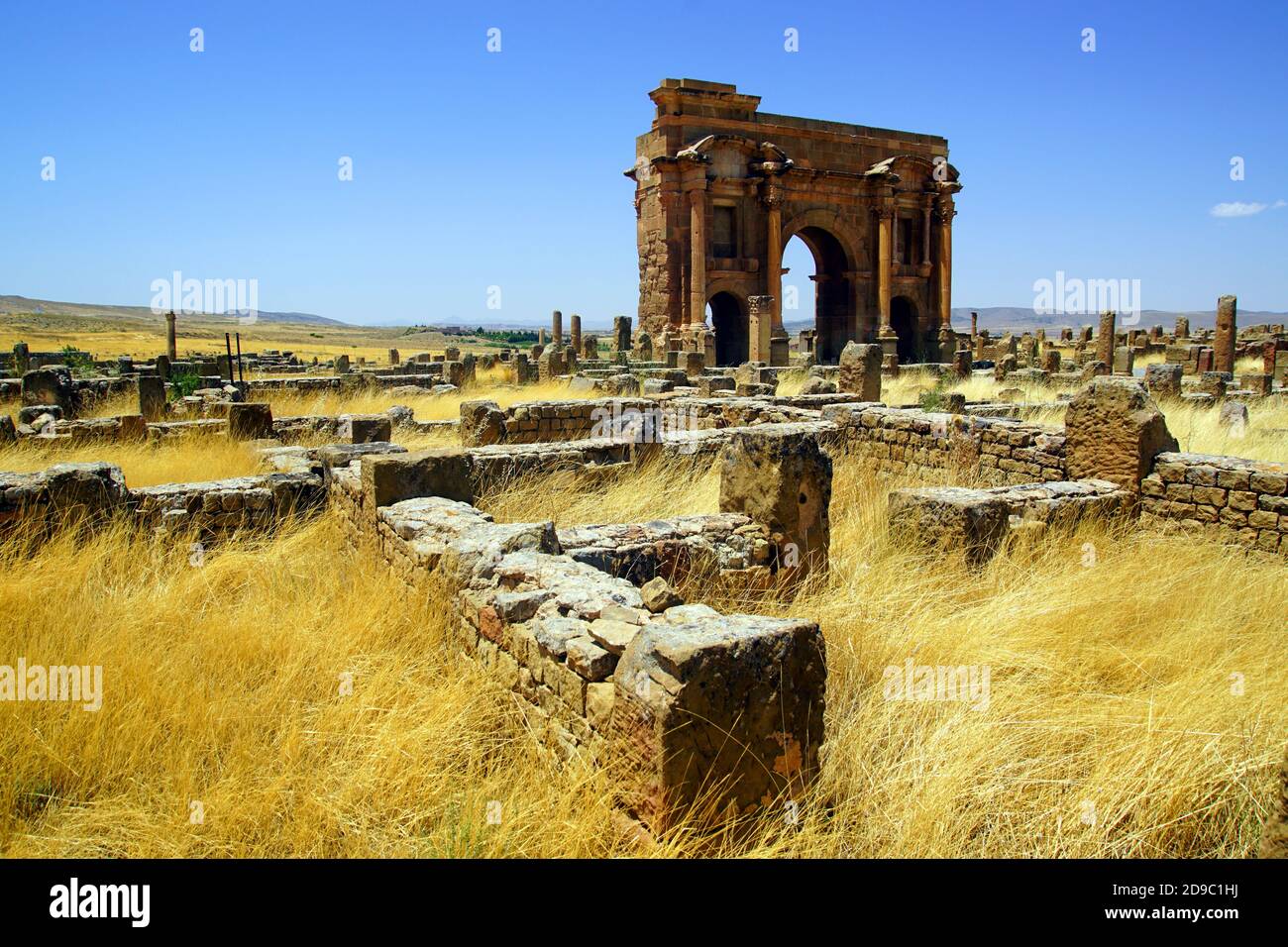 Roman arch timgad hi-res stock photography and images - Alamy