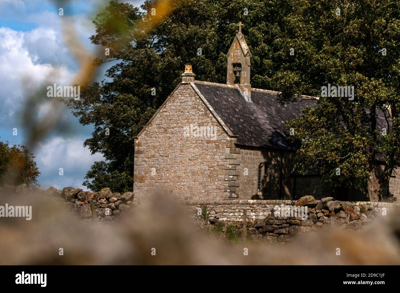 Heavenfield, St Oswald's Church, Northumberland Stock Photo - Alamy