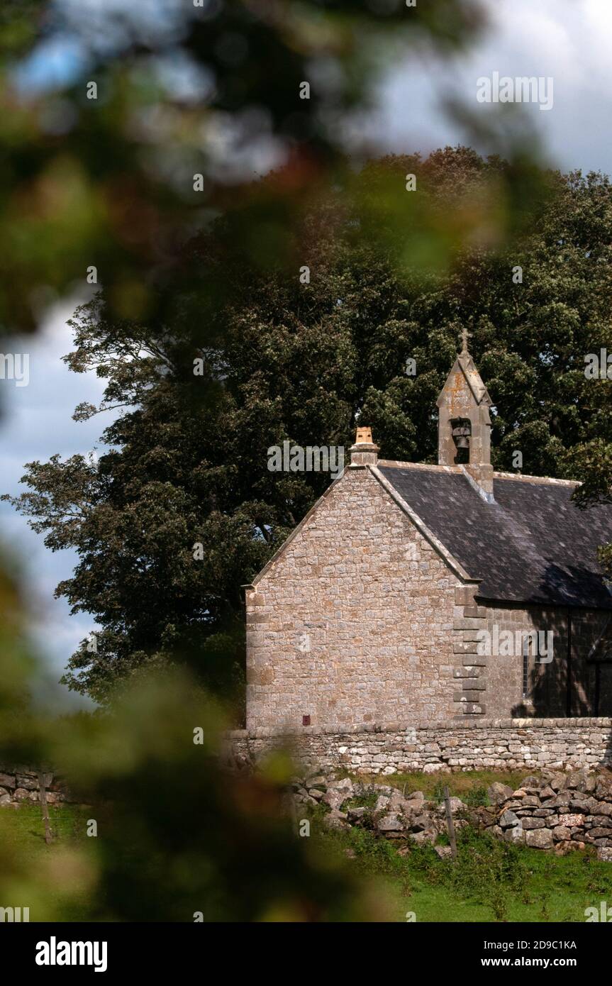Heavenfield, St Oswald's Church, Northumberland Stock Photo - Alamy