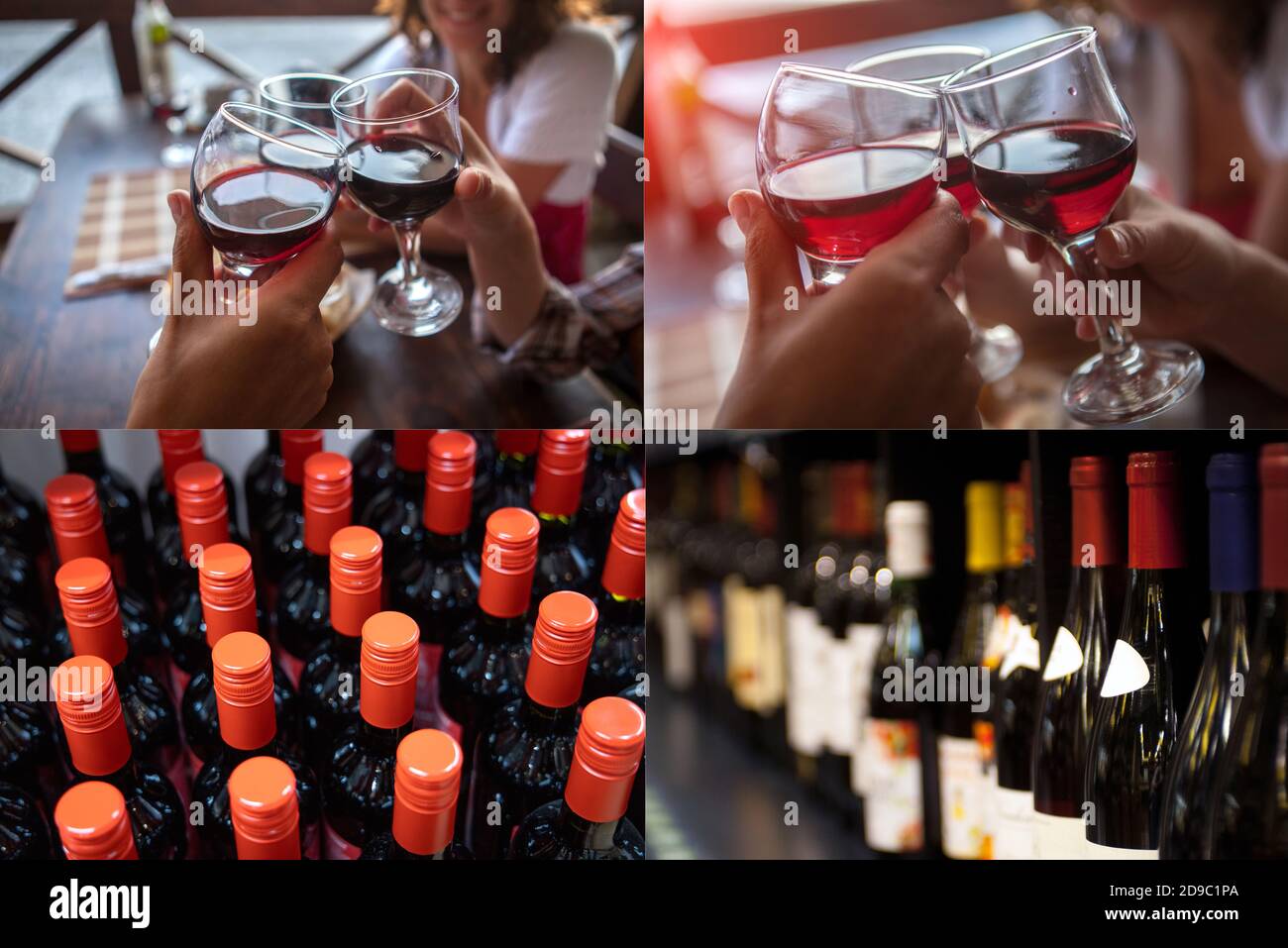 People toasting with glasses of red wine, closeup Stock Photo - Alamy