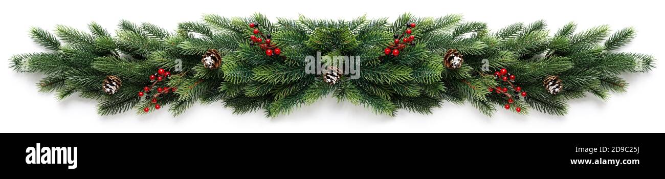 Seamless horizontal christmas border Cut Out Stock Images & Pictures ...
