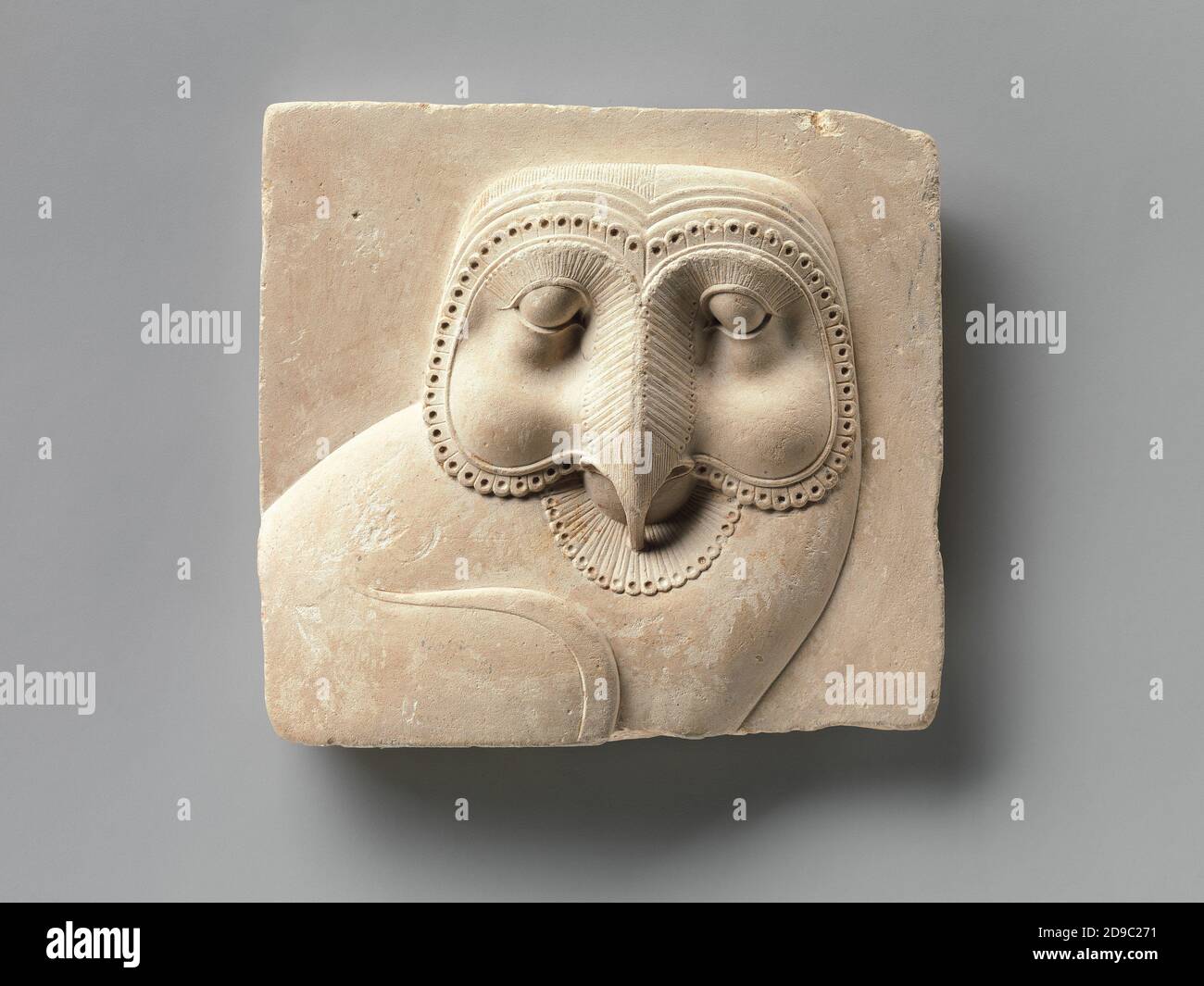 The hieroglyph of the owl,old Egypt,limestone relief for masters of ...
