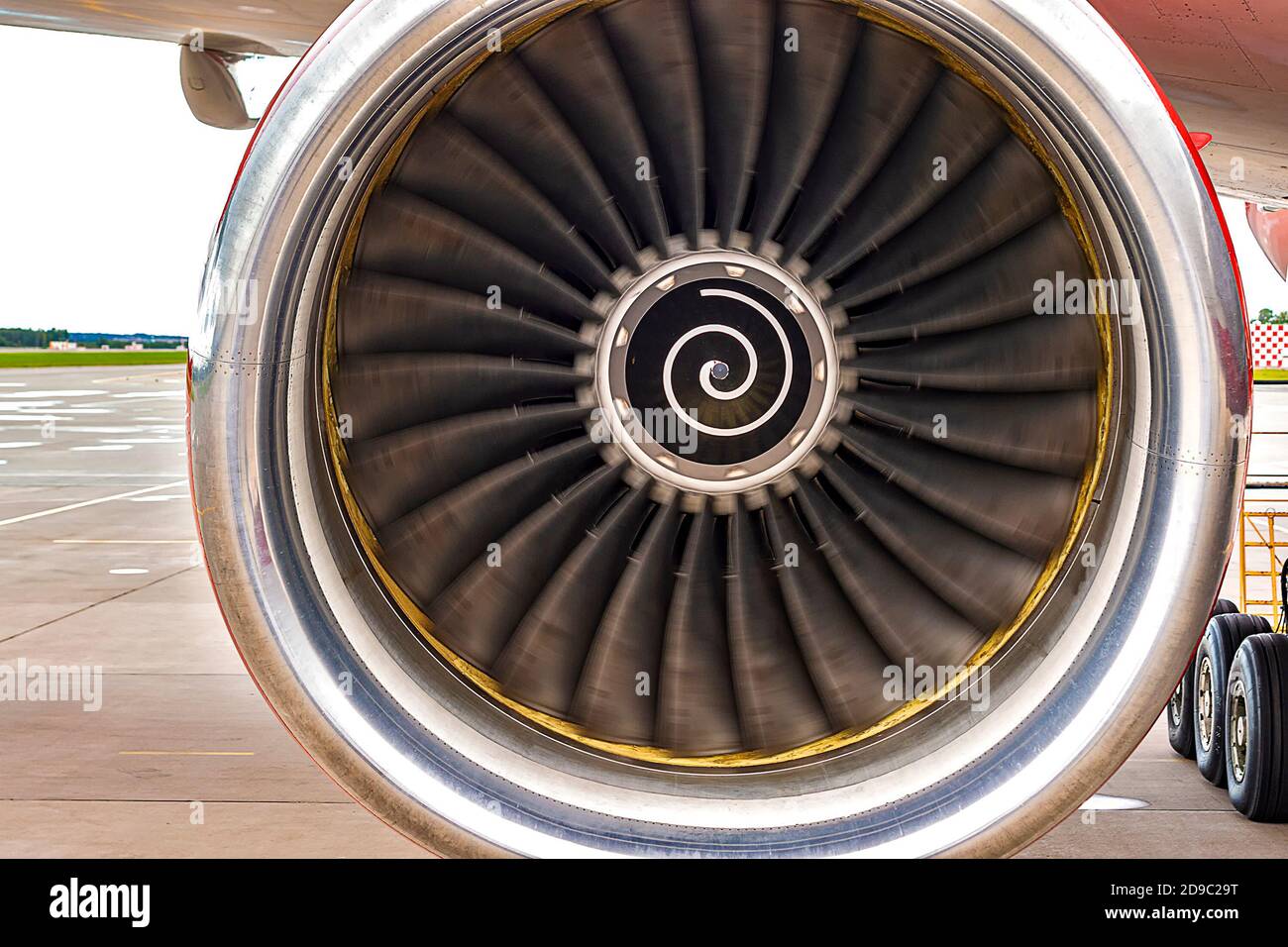 Turboprop aircraft engine closeup shot Stock Photo - Alamy