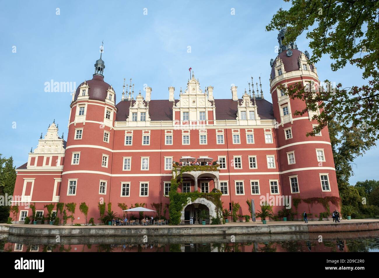 Muskau palace, Muskau Park, Upper Lusatia, Germany Stock Photo - Alamy