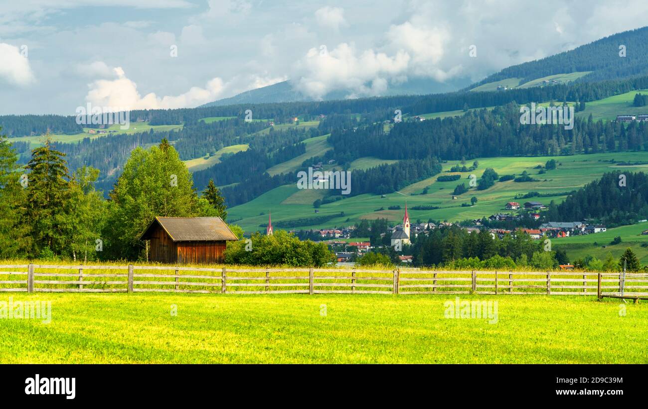 Cycleway of Pusteria Valley, Bolzano province, Trentino Alto Adige ...