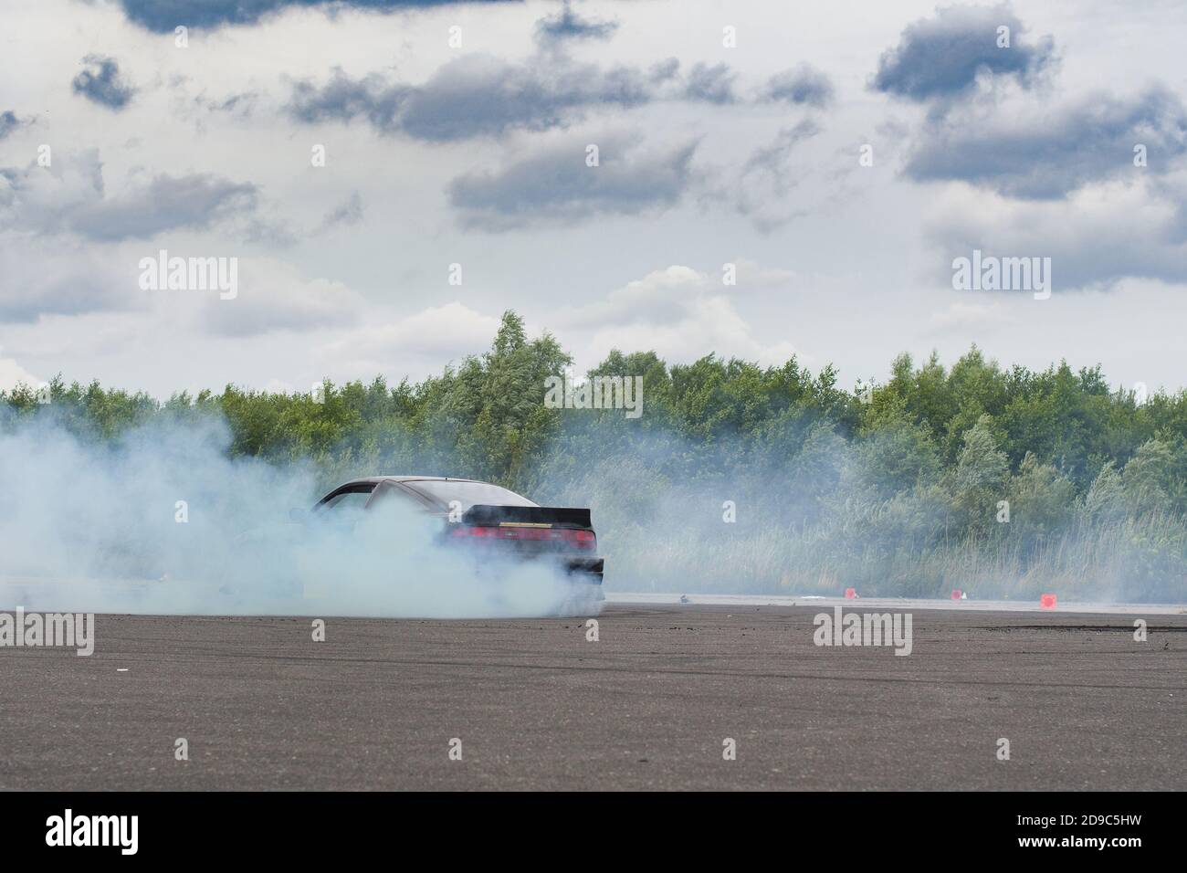 Car drifting, Sport car wheel drifting and smoking on track Stock Photo ...