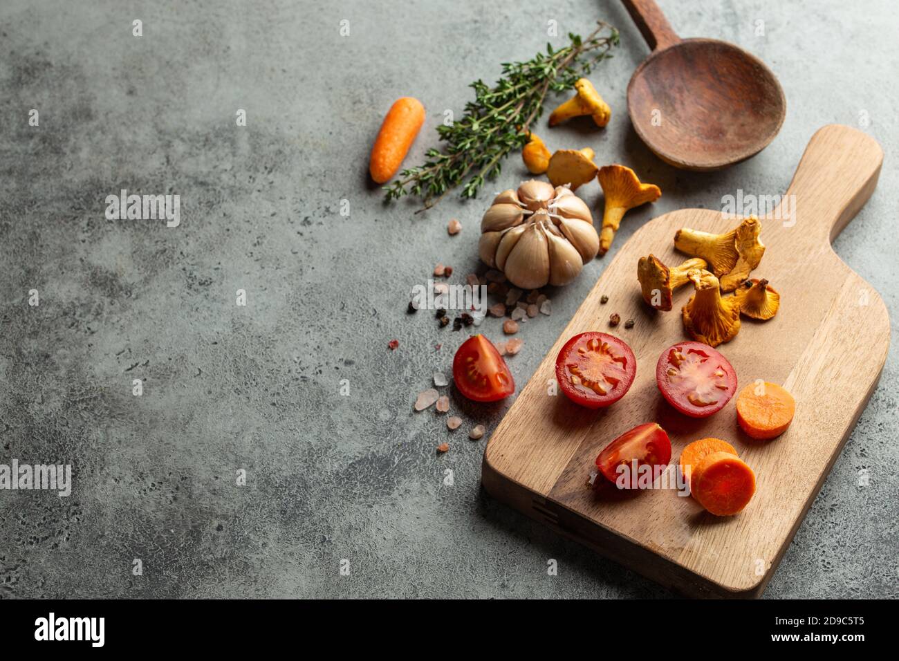 Food ingredients background Stock Photo - Alamy