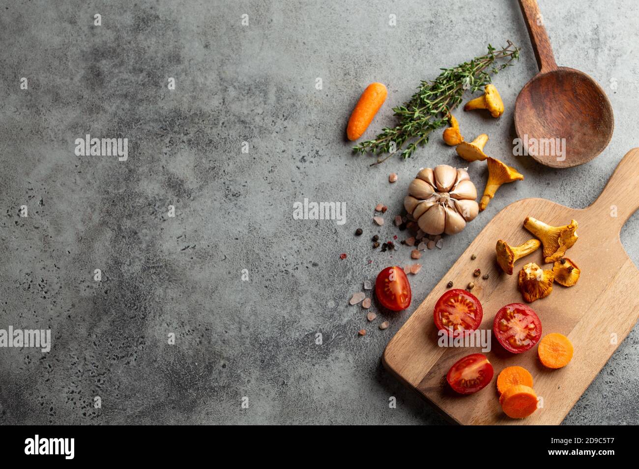 Food ingredients background Stock Photo - Alamy