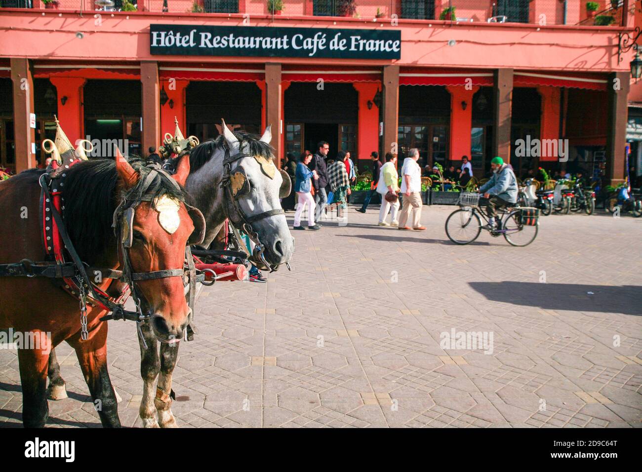 Jemaa el Fna, the main square in Marrakech, Morocco Stock Photo - Alamy