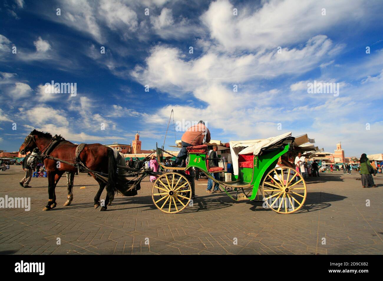 Jemaa el Fna, the main square in Marrakech, Morocco Stock Photo - Alamy