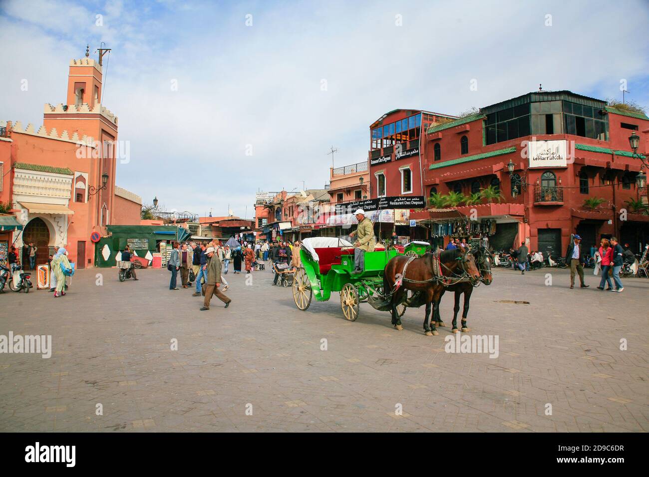 Jemaa el Fna, the main square in Marrakech, Morocco Stock Photo - Alamy
