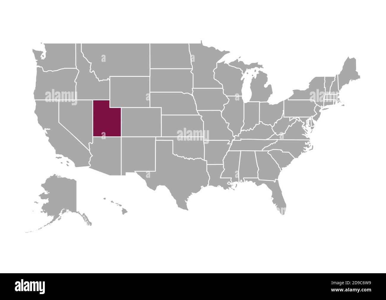United america map utah territory hi-res stock photography and images ...