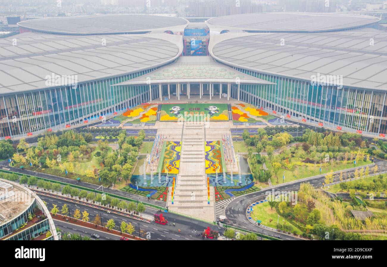 Shanghai. 3rd Nov, 2020. Photo taken on Nov. 3, 2020 shows a view of ...