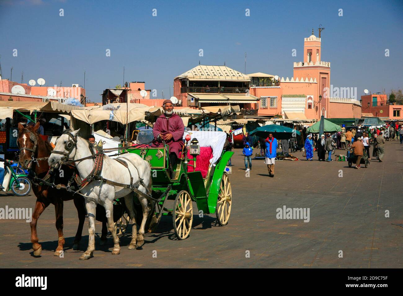 Jemaa el Fna, the main square in Marrakech, Morocco Stock Photo - Alamy