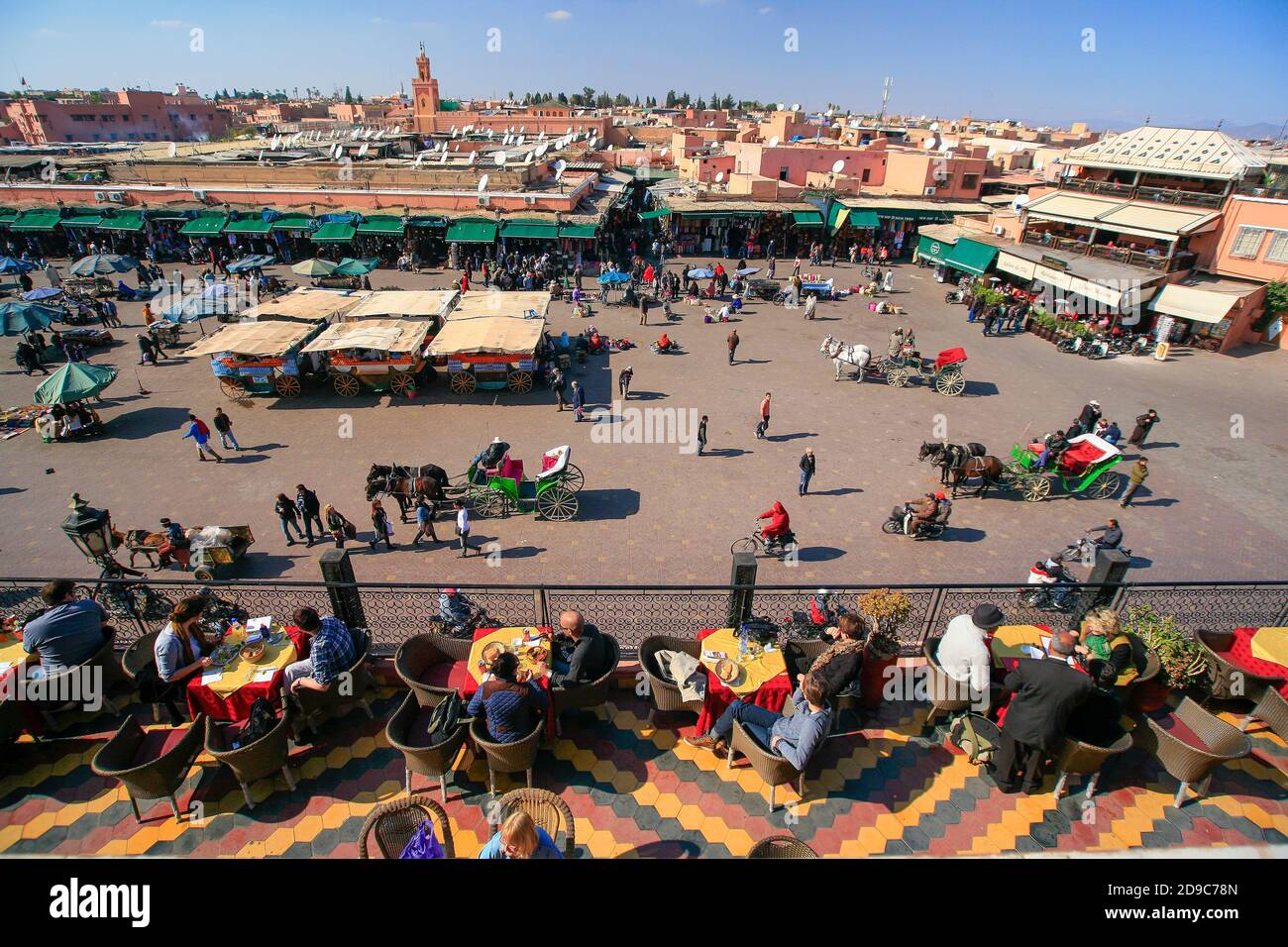 Jemaa el Fna, the main square in Marrakech, Morocco Stock Photo - Alamy