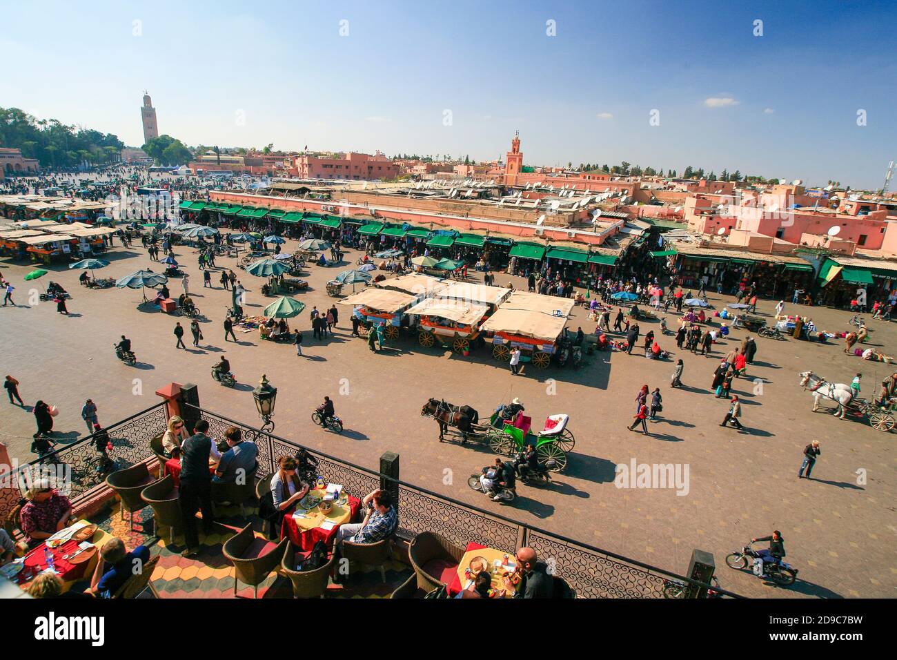 Jemaa el Fna, the main square in Marrakech, Morocco Stock Photo - Alamy
