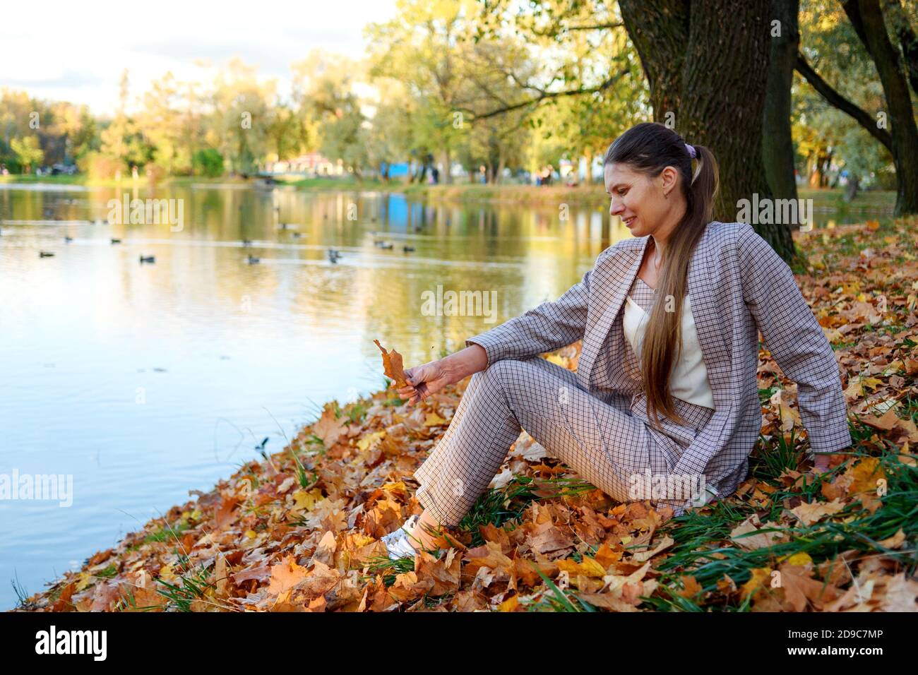 Woman with outdoors nature hi-res stock photography and images - Alamy