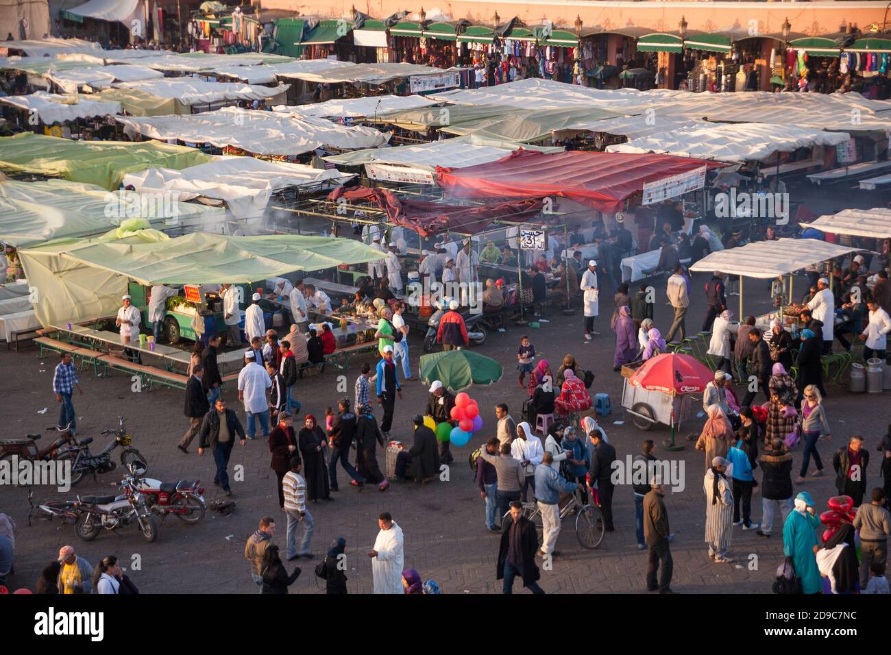 Jemaa el Fna, the main square in Marrakech, Morocco Stock Photo - Alamy