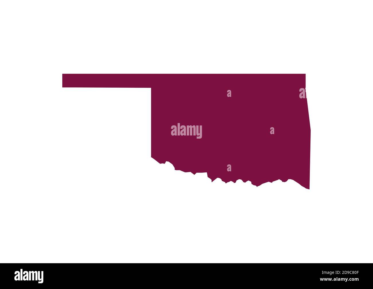 oklahoma geographical map