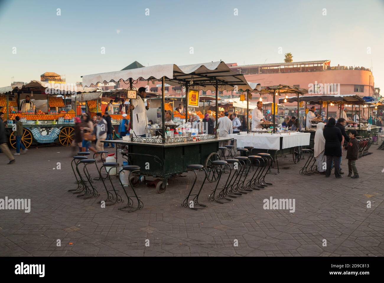 Jemaa el Fna, the main square in Marrakech, Morocco Stock Photo - Alamy