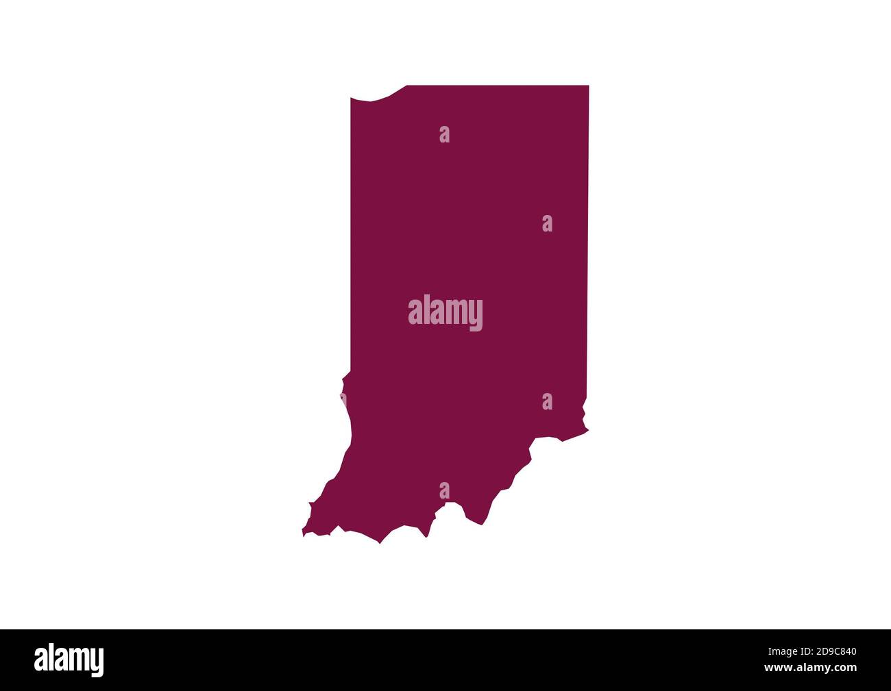 Map of Indiana Stock Photo - Alamy