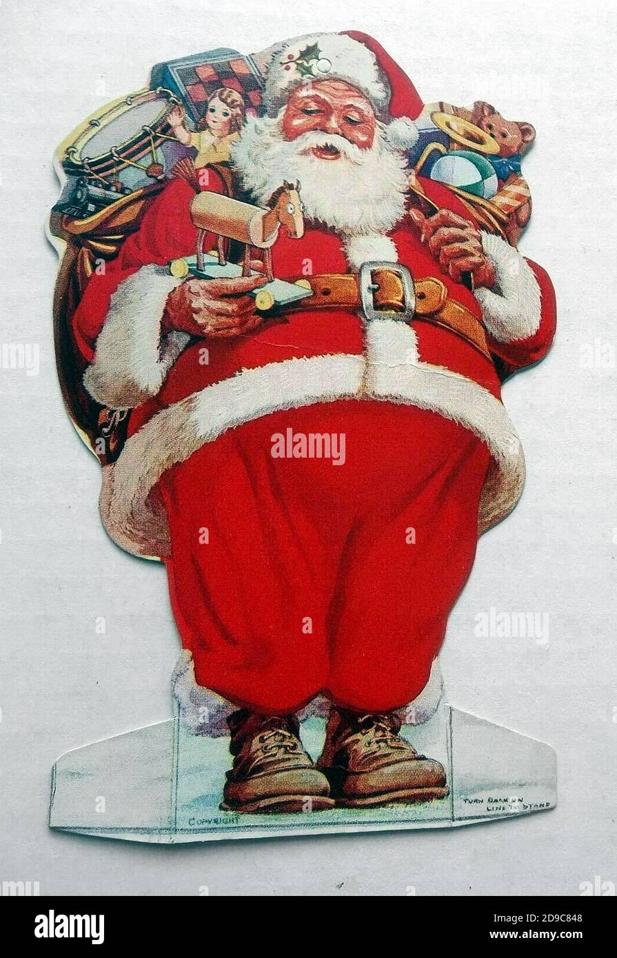 Christmas in a vintage way, classic Santa Claus Stock Photo - Alamy