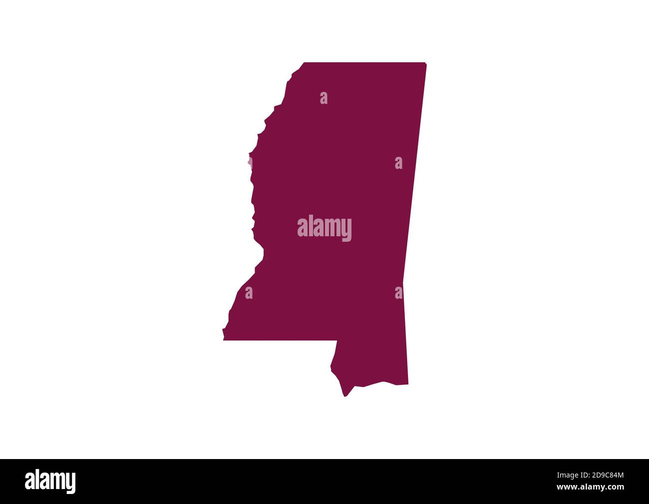 detailed map of mississippi