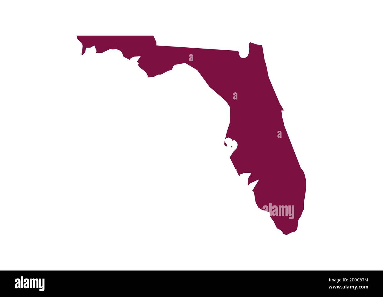 Map of Florida Stock Photo - Alamy