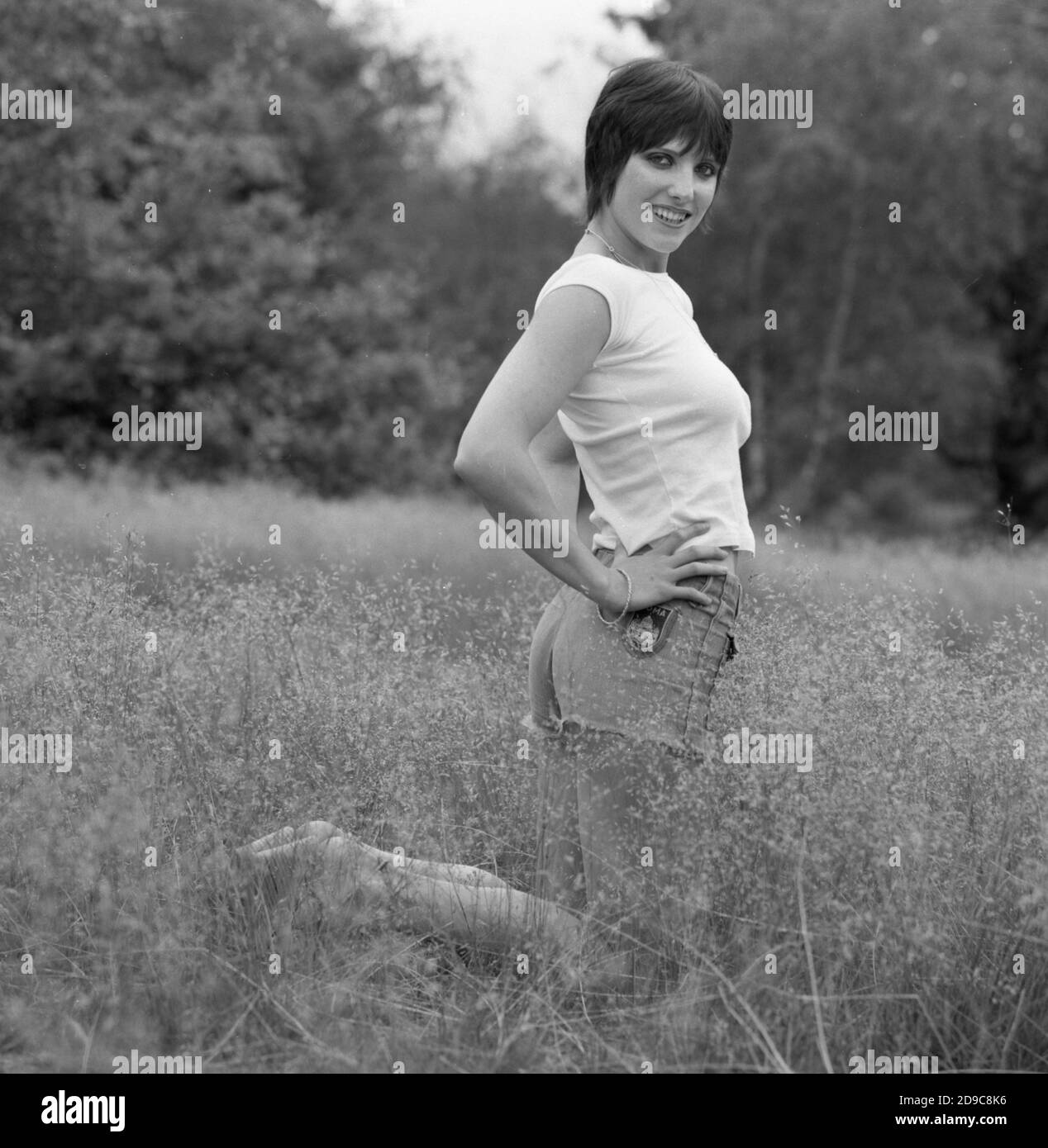 London, UK. LIBRARY. Suzanne Danielle in around 1977 when she was ...