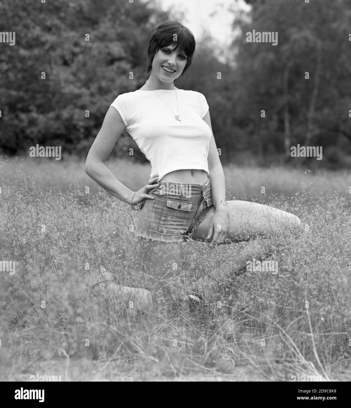 London, UK. LIBRARY. Suzanne Danielle in around 1977 when she was ...