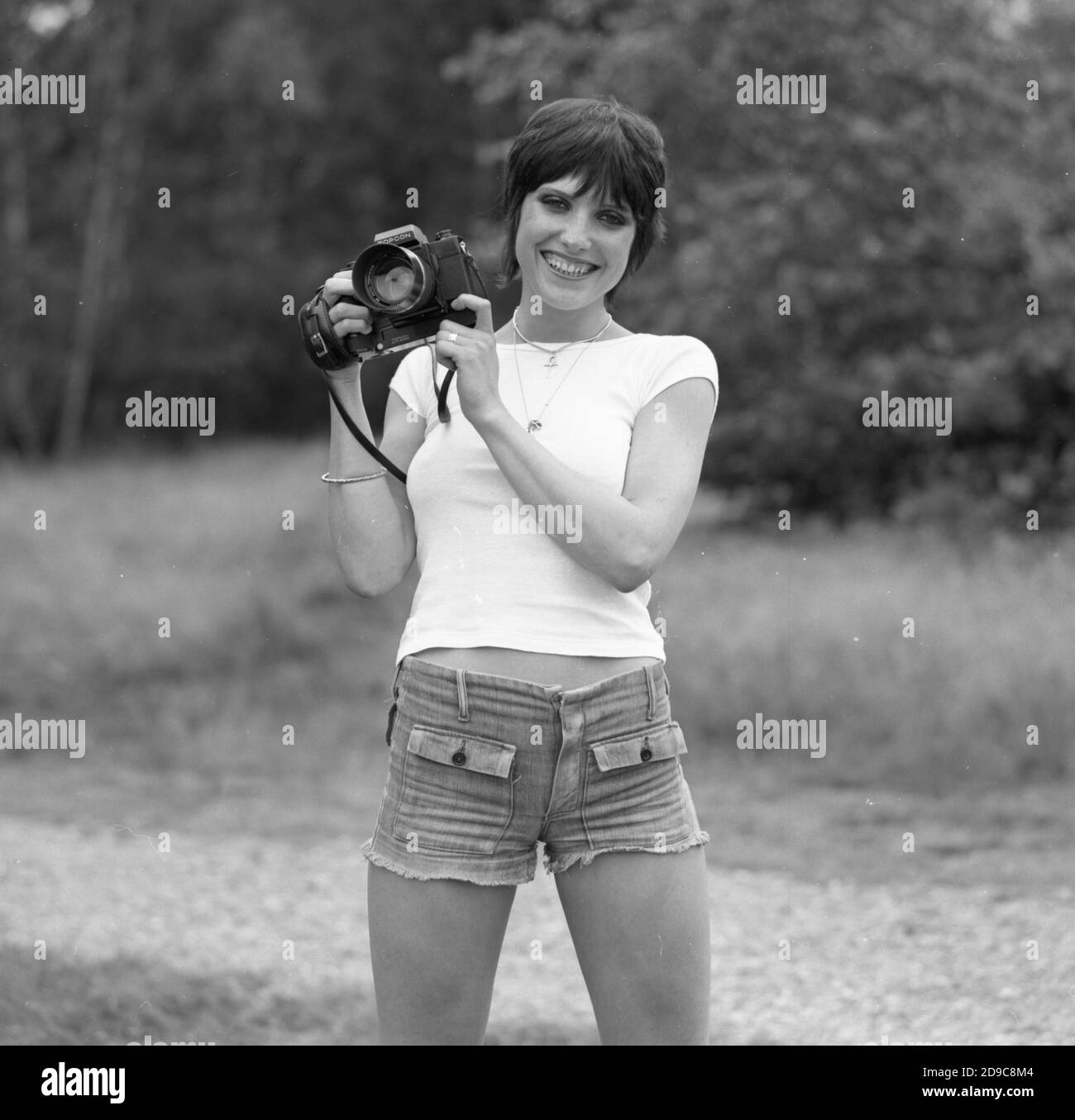 London, UK. LIBRARY. Suzanne Danielle in around 1977 when she was ...