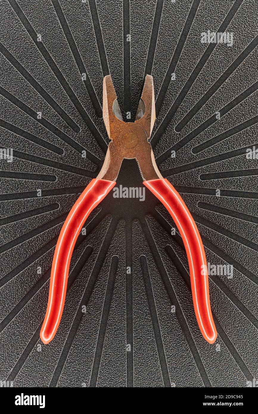Pliers on white background Stock Photo - Alamy