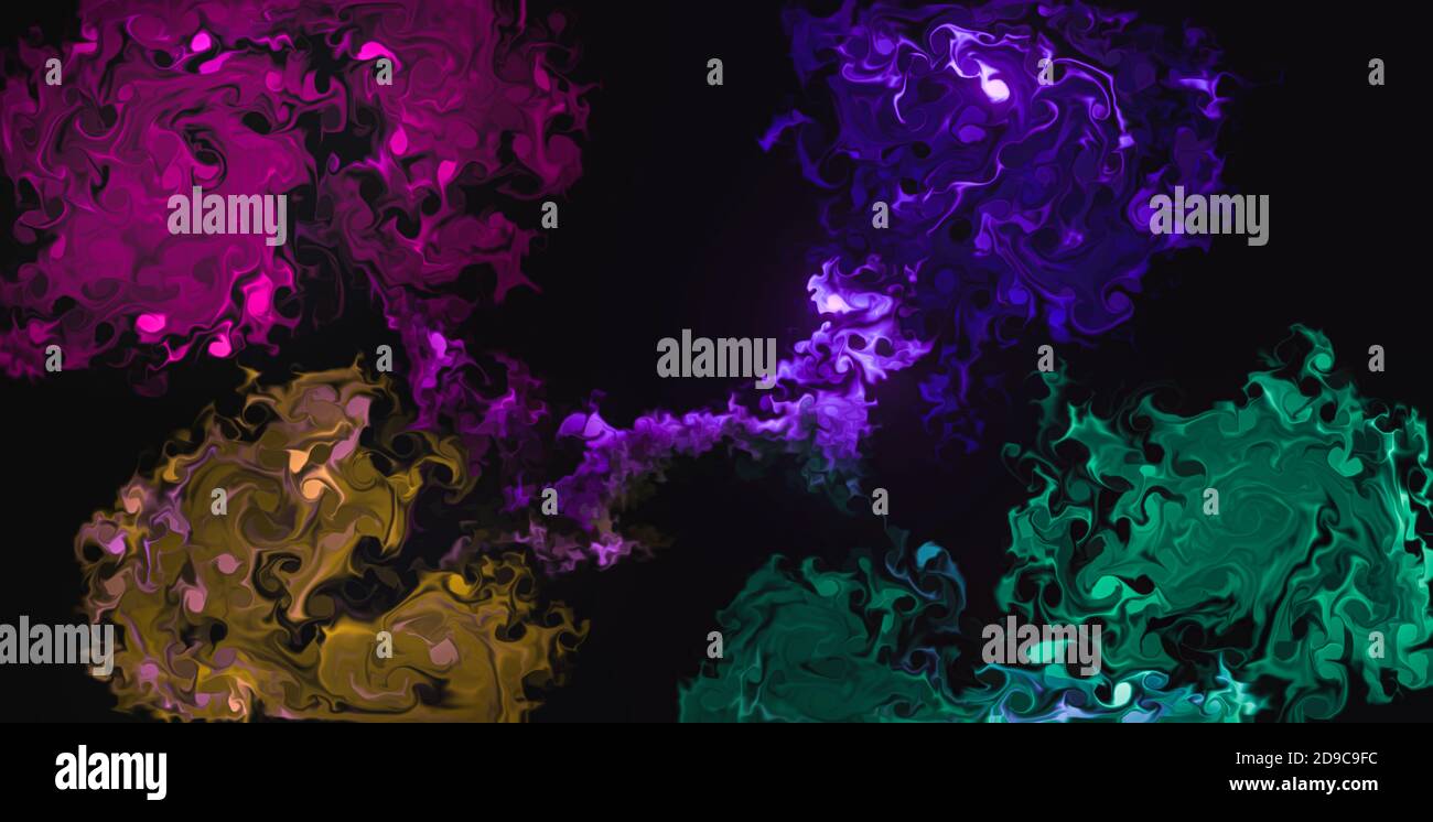 Computer generated artificial rainbow fluid texture Stock Photo - Alamy