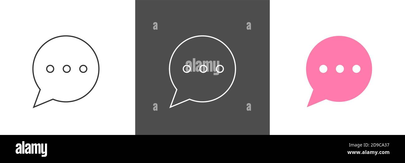 Chat bubble doodle colorful Stock Vector Images - Alamy