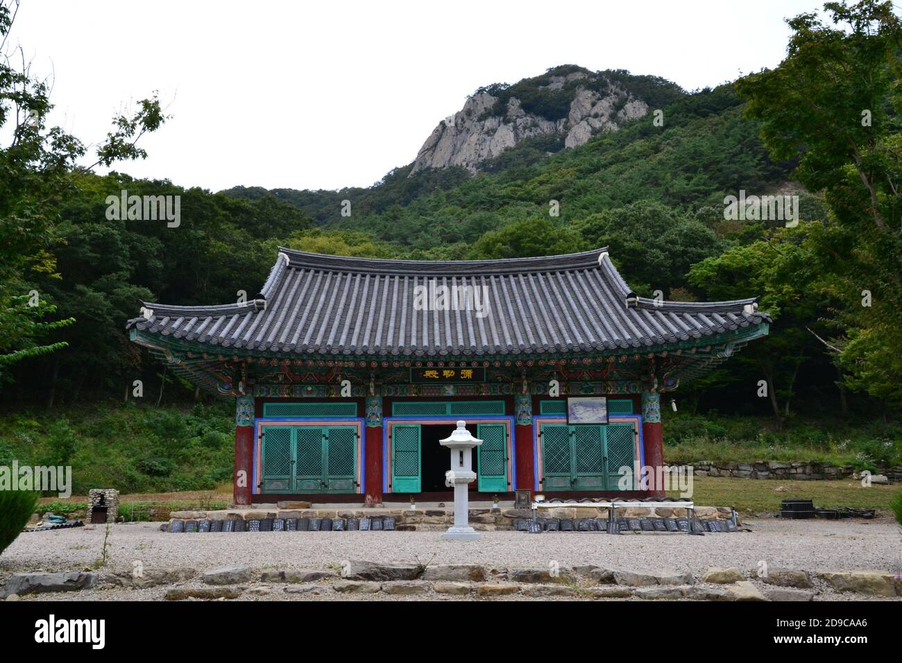 Traditional building in Byeonsan Bando National Park, South Korea Stock ...
