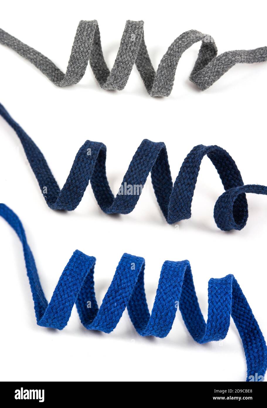 set colorful curl spiral eco natural cotton flat cord lace for shoes ...