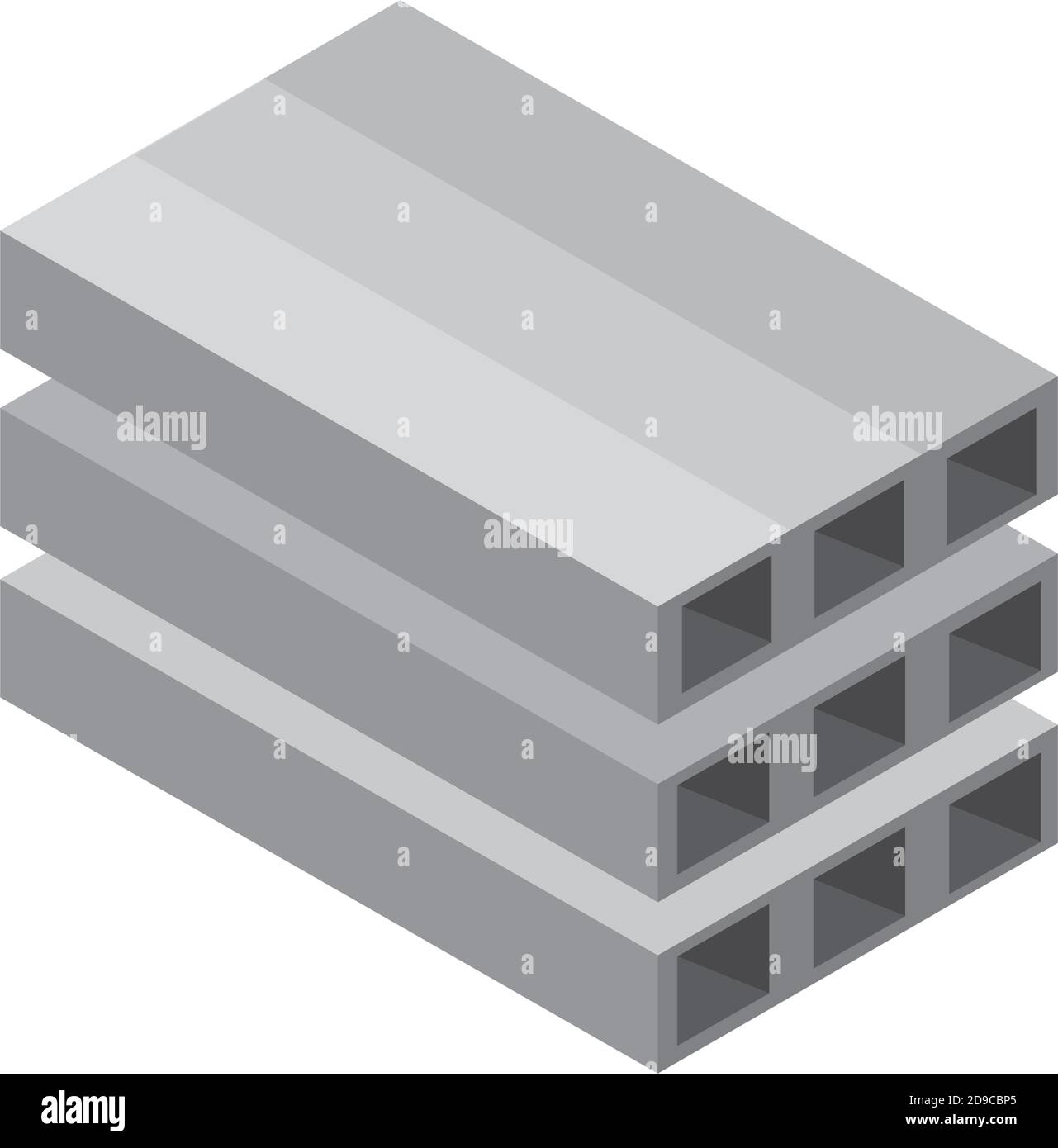 construction stainless steel metal plates isometric vector illustration ...