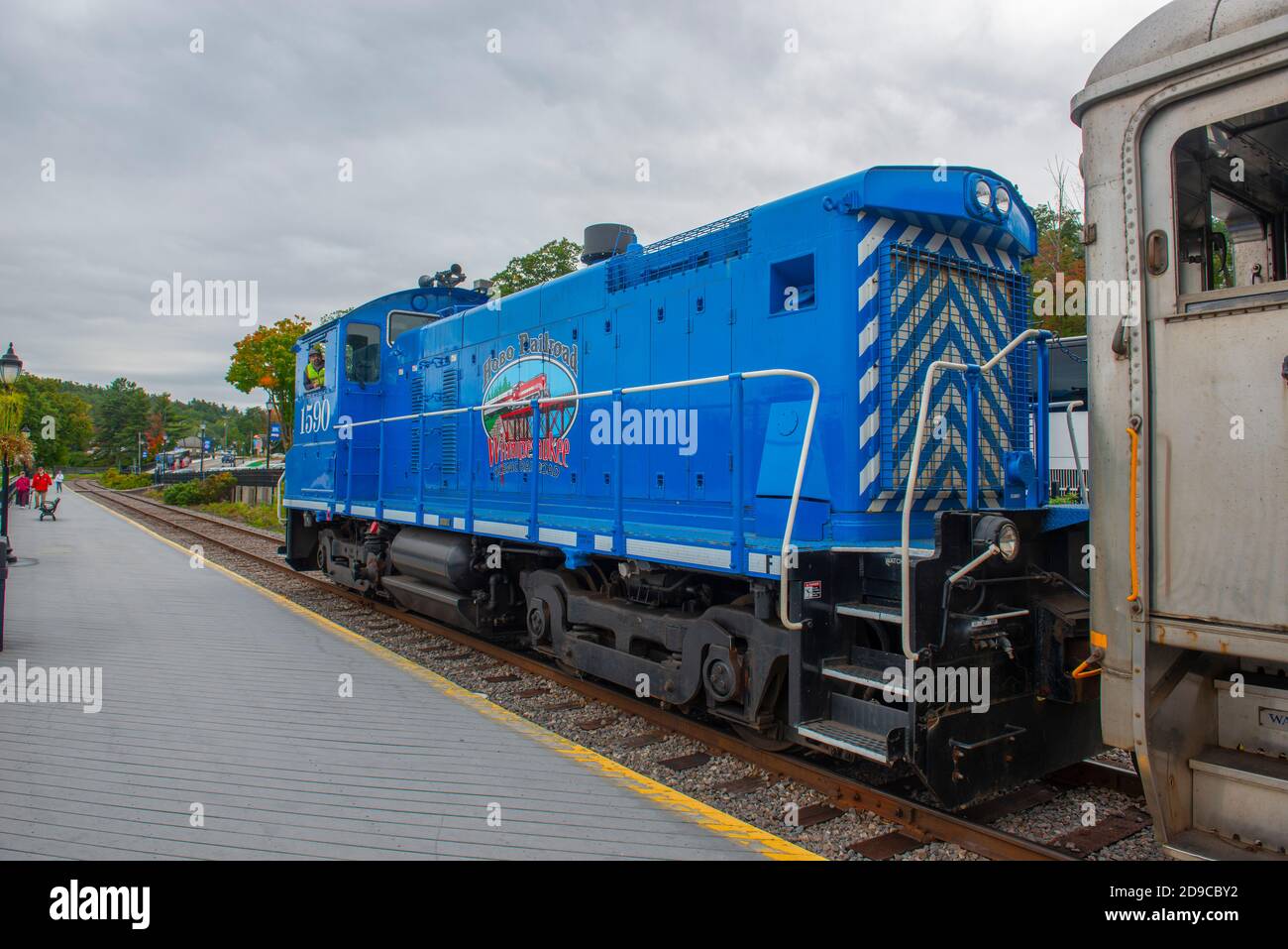 Winnipesaukee Scenic Railroad EMD SW1001 diesel locomotive #1590 at ...