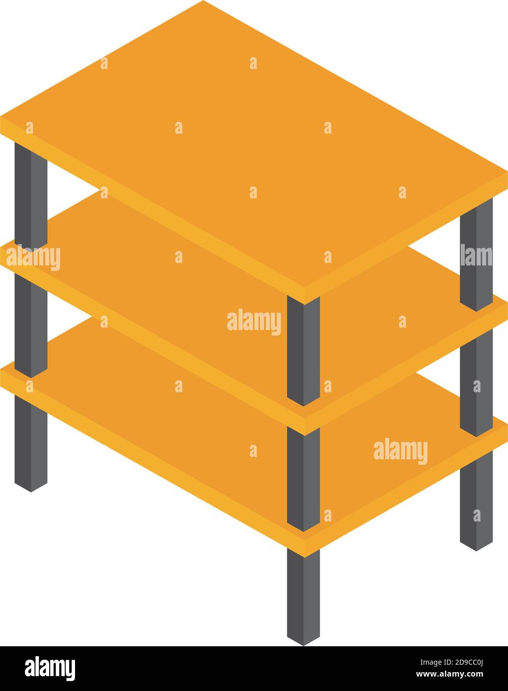 construction empty shelf equipment isometric vector illustration Stock ...