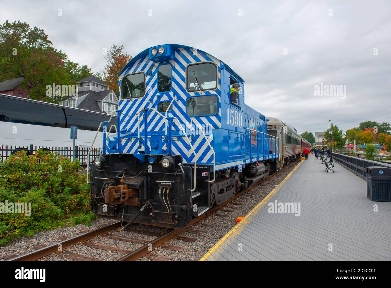 Winnipesaukee Scenic Railroad EMD SW1001 diesel locomotive #1590 at ...