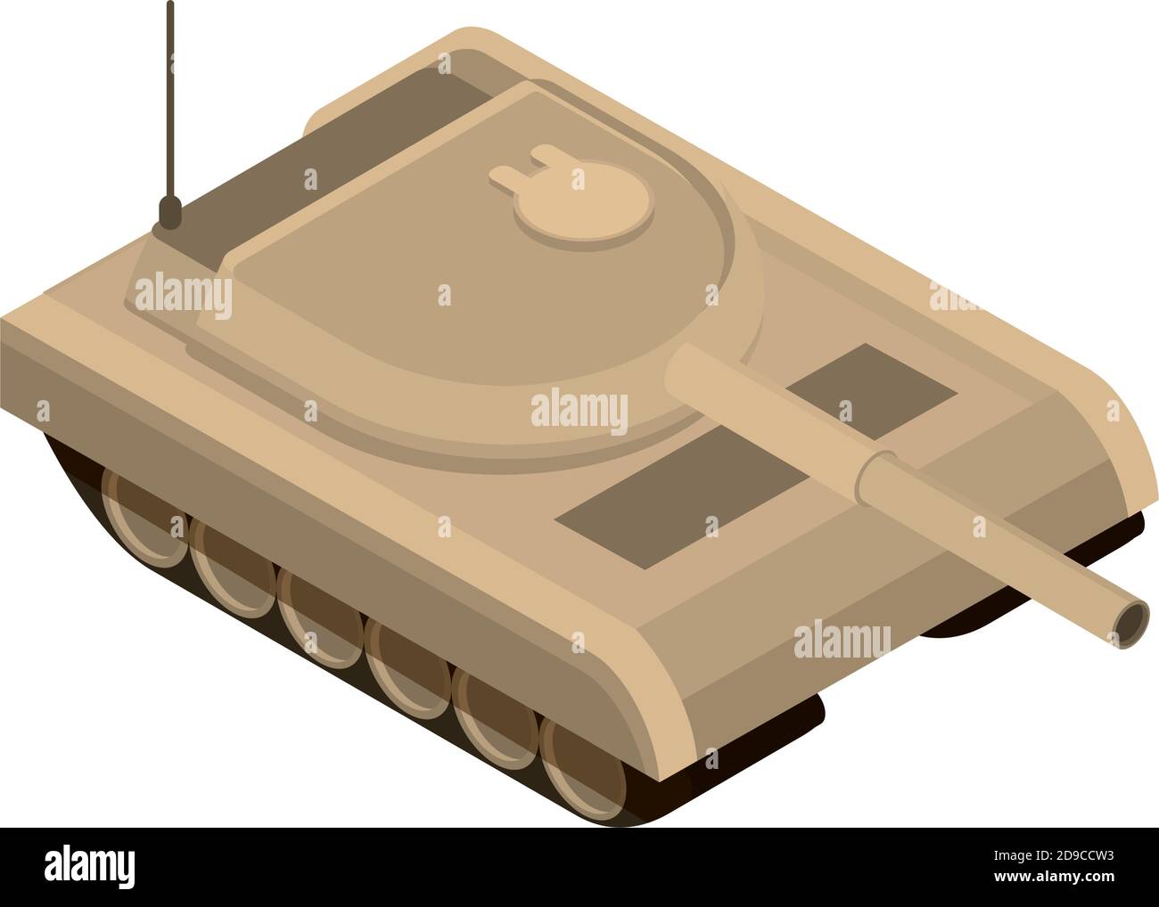 military armored tank transport isometric icon vector illustration ...