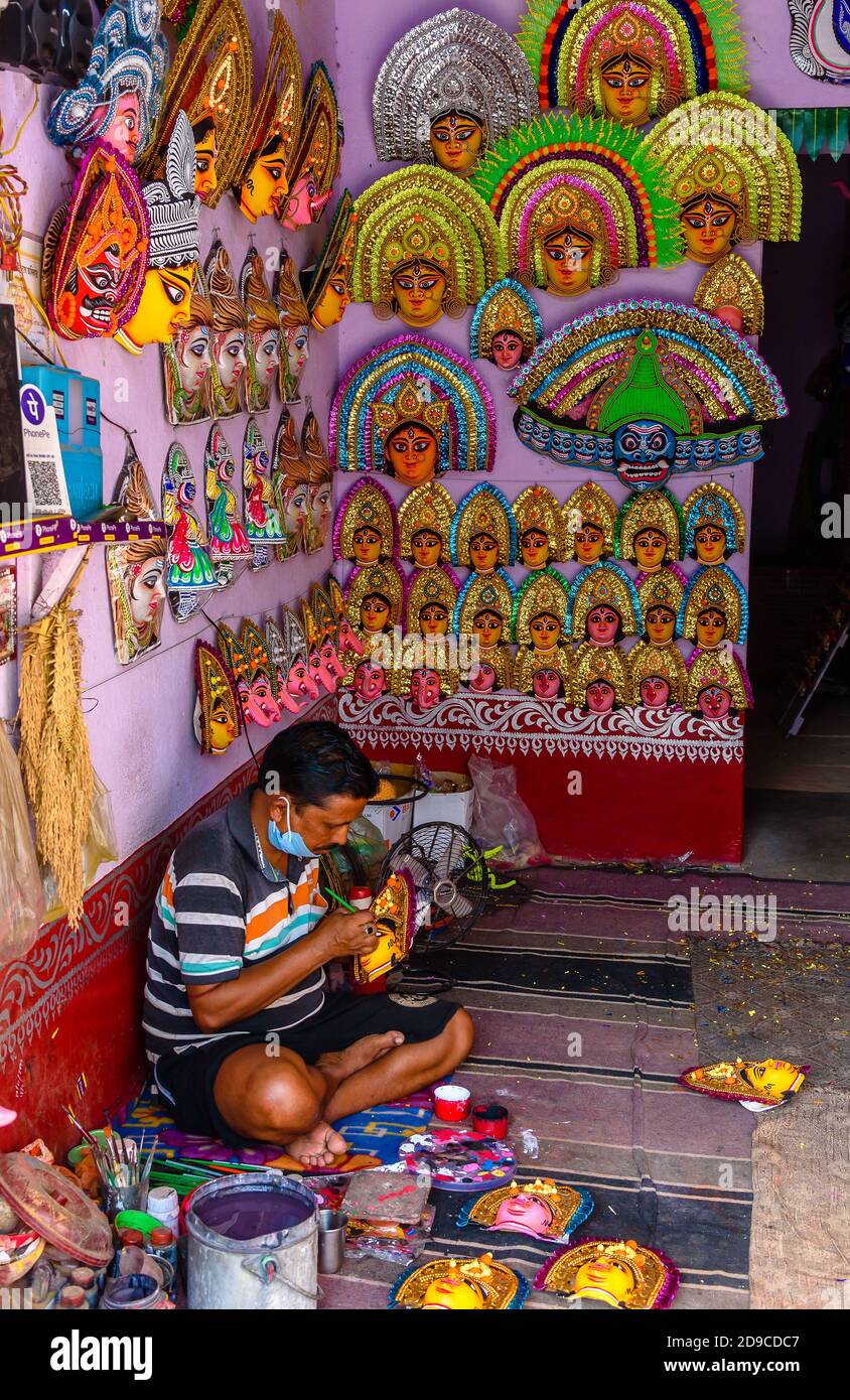 Chhau mask of bengal hi-res stock photography and images - Alamy