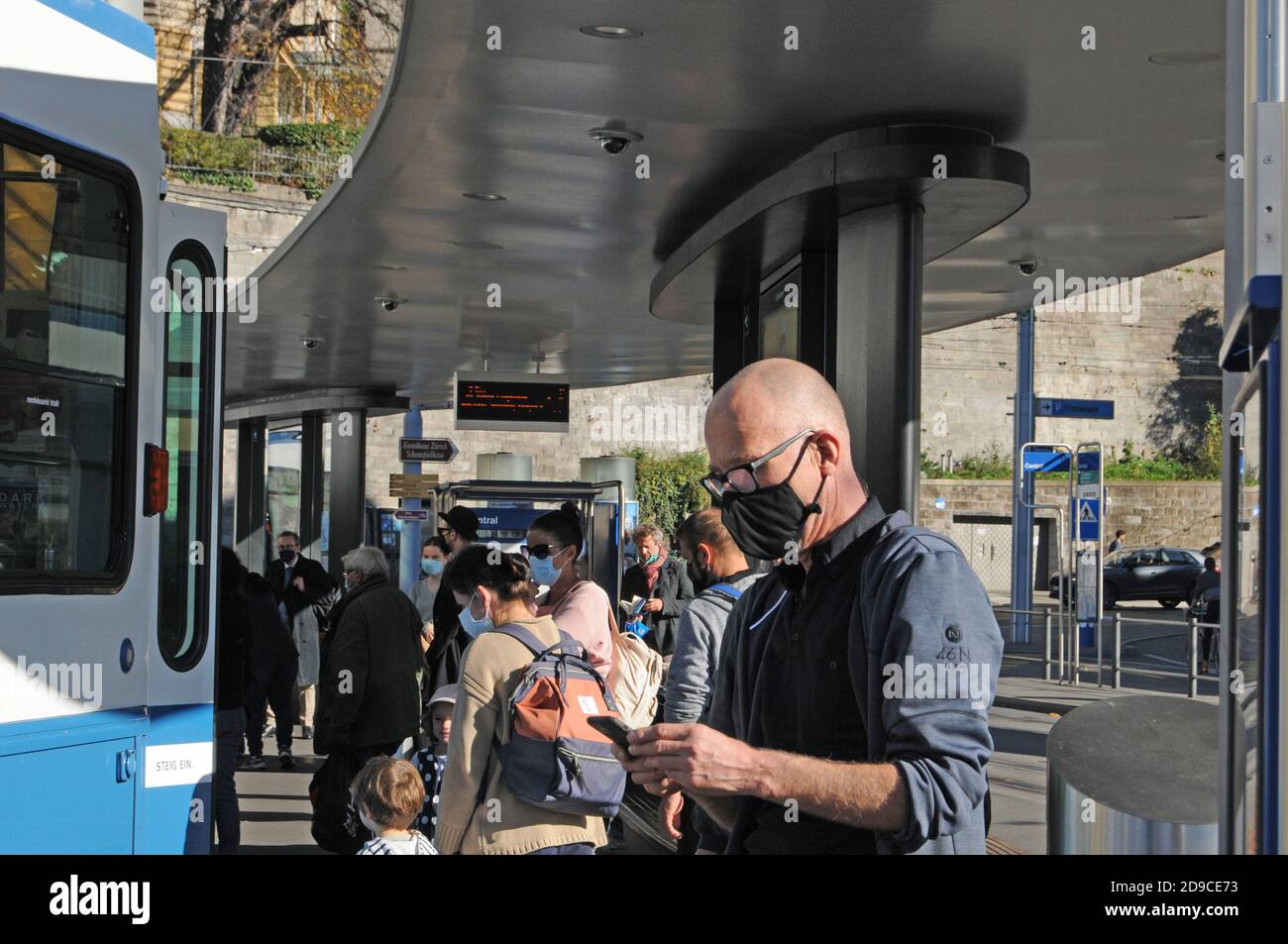 Zürich/Switzerland: Face masks are mandatory now on all public ...