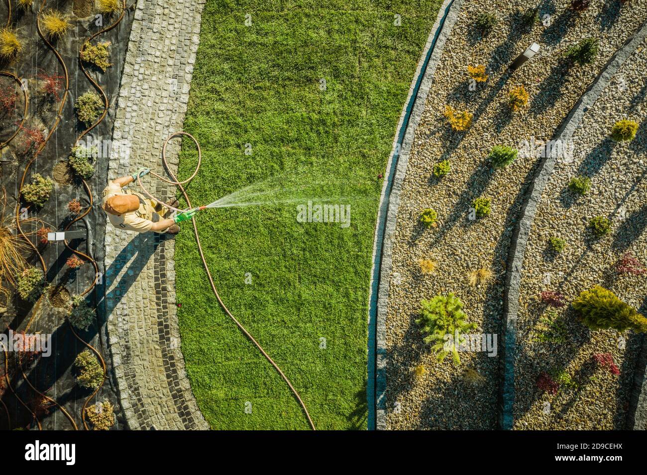 Newly developed residential garden hi-res stock photography and images ...