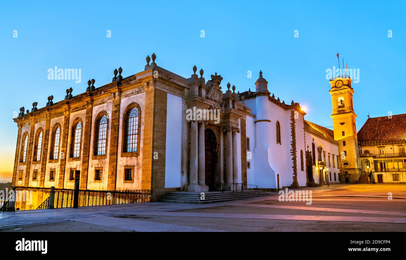 The Johannine Library at the University of Coimbra in Portugal Stock ...