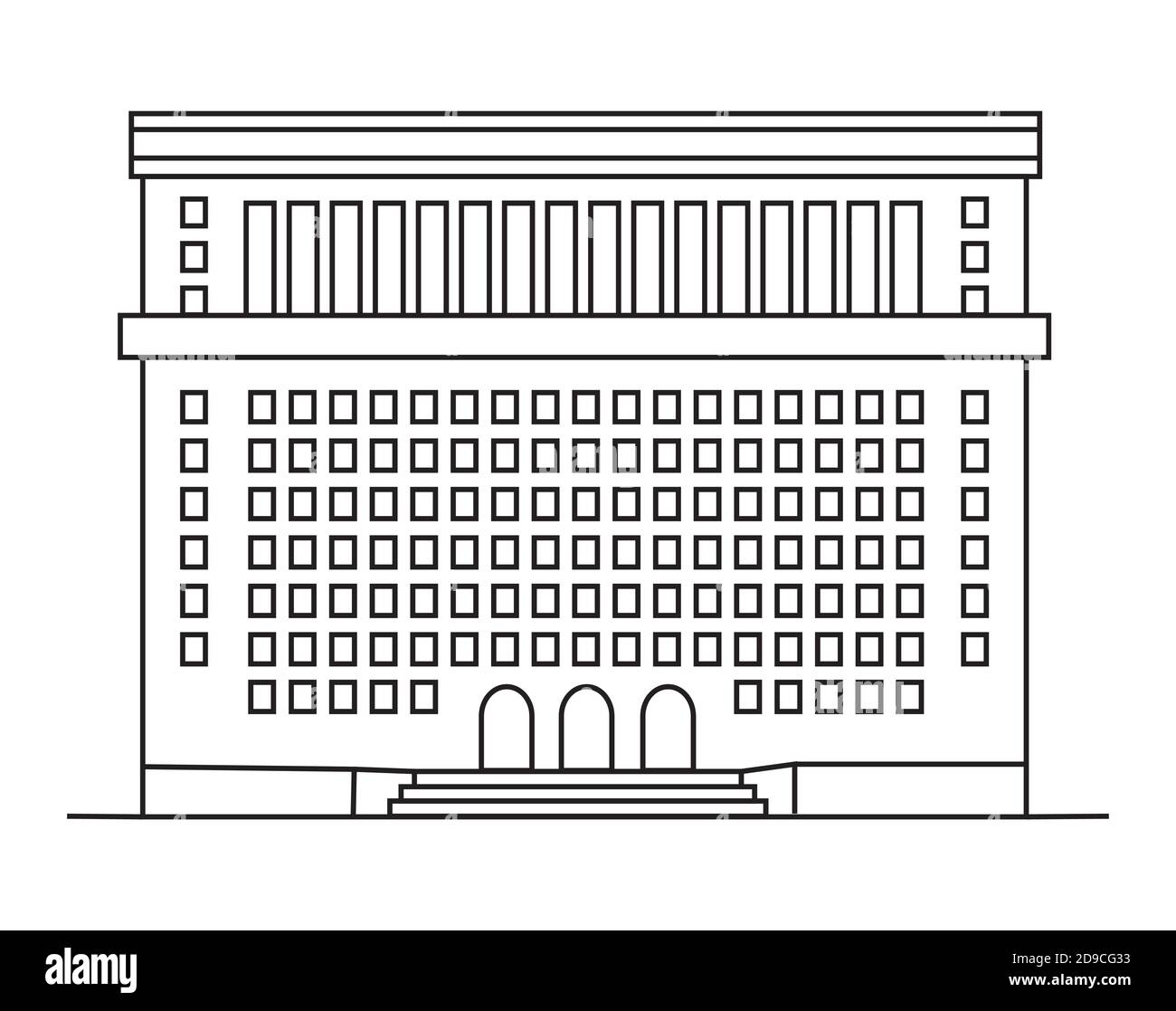 House skyscraper library office Stock Vector Images - Alamy