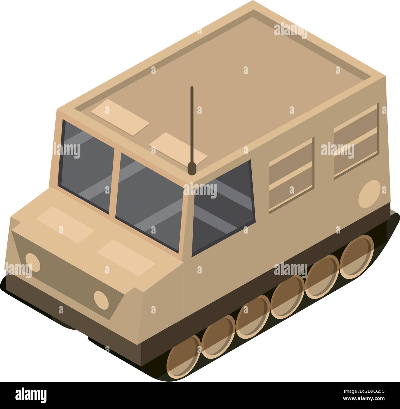 military armored vehicle transport isometric icon vector illustration ...