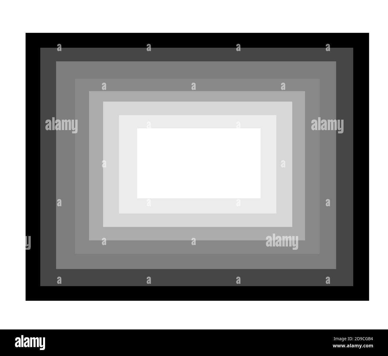 Drawing geometric square on the white background, illusion Stock Photo ...